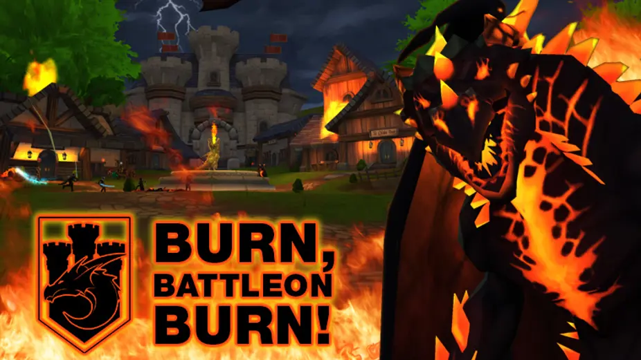 Burn, Battleon, Burn! - Adventure Quest 3D, Cross Platform MMORPG